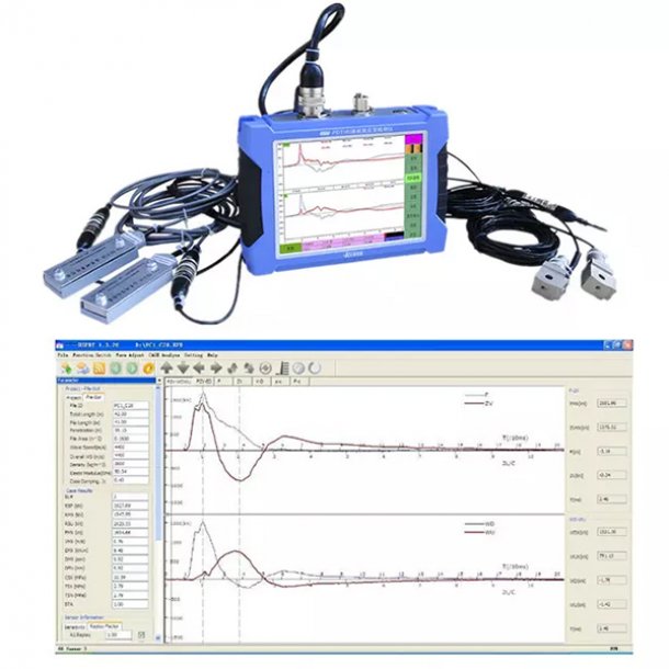 High Strain Pile Driving Analyzer Tester
