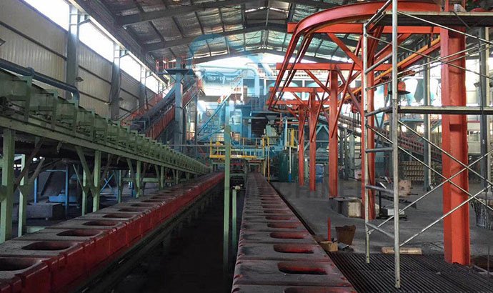 Clay sand processing line