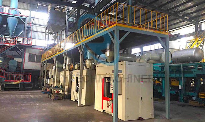 Clay sand processing line