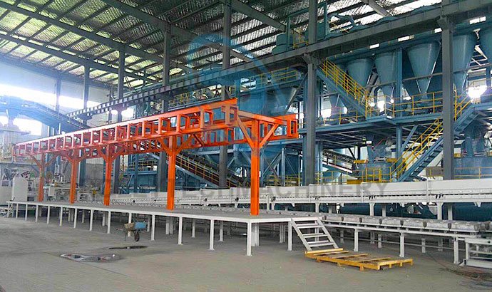 Clay sand processing line