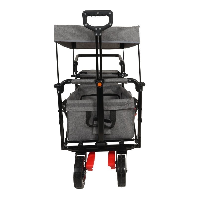 Wagon Pram 3-in-1 Convertible Folding Cart with Canopy
