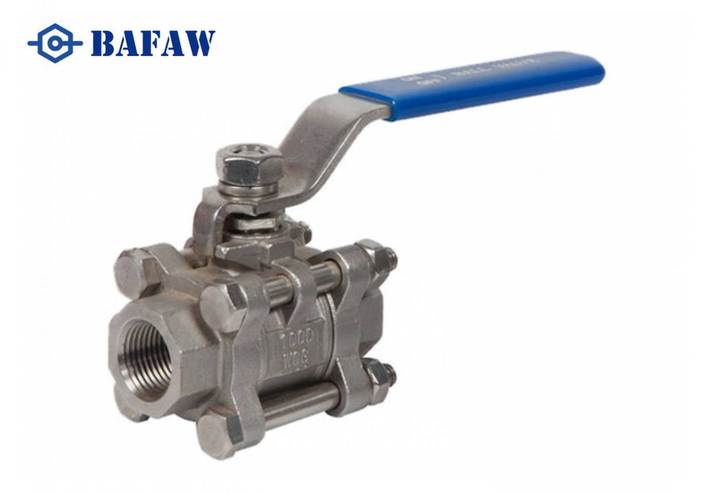 Three PieceThreaded Steel Ball Valve, 3 PC BSP Female Thread Ball Valve - BAFAW